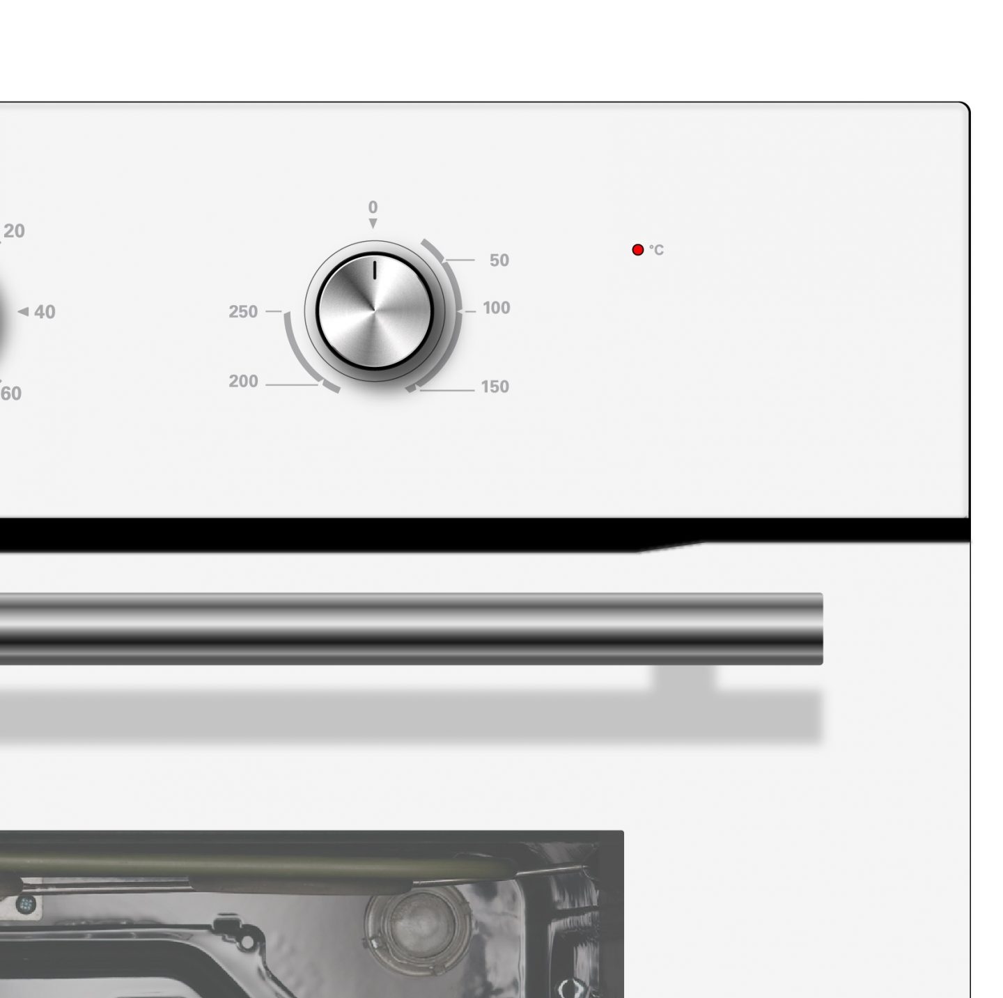 White single fan oven store