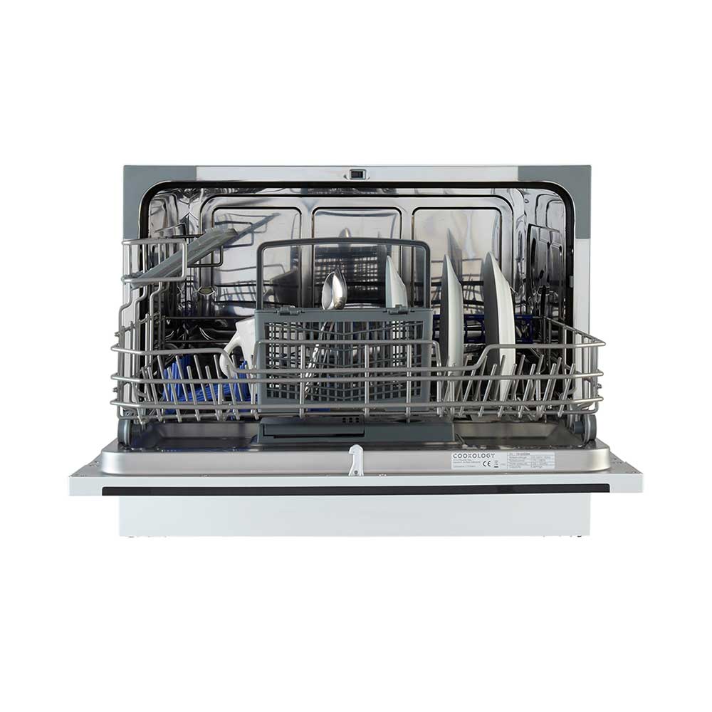 6 Place Table Top Dishwasher White Cookology